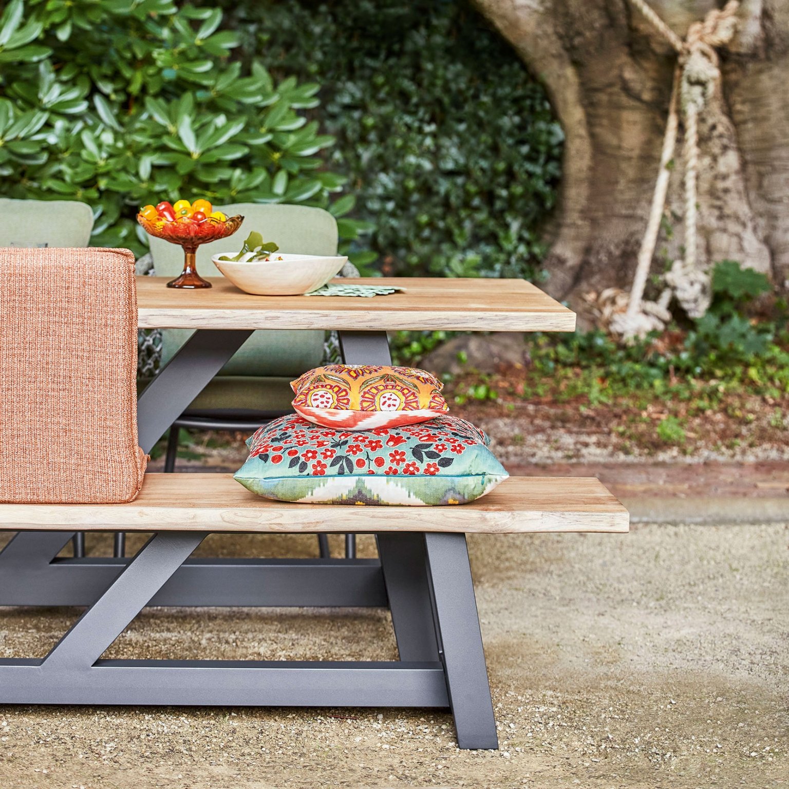 Vieste Outdoor Bench Fabric Seat Cushions | Garden Seating | Suns Lifestyle