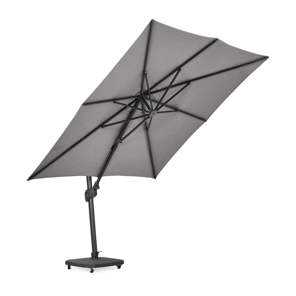 Rotatable Large Square Garden Parasol & Base | Suns Lifestyle