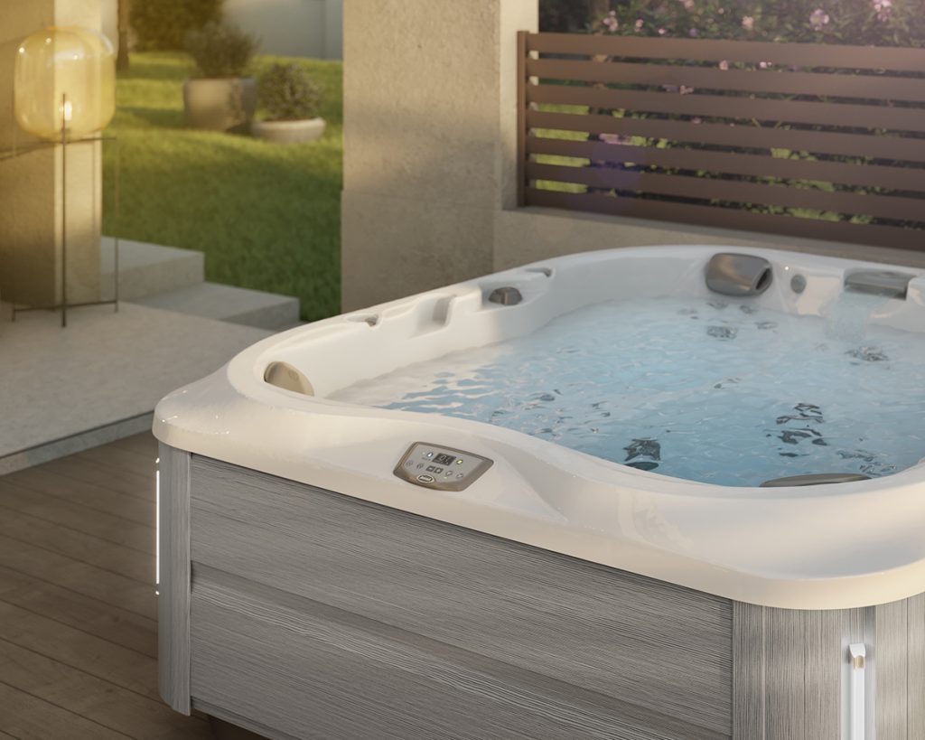Jacuzzi® J-335™ hot tub | Comfort hot tub with compact lounge seat ...